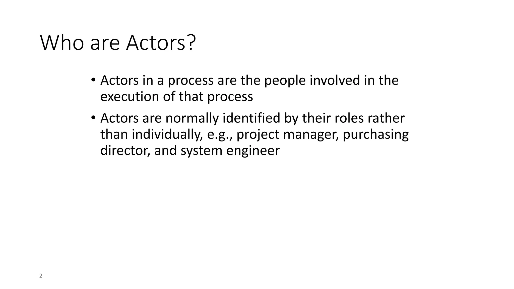 Actors in requirement engineering process | PPTX