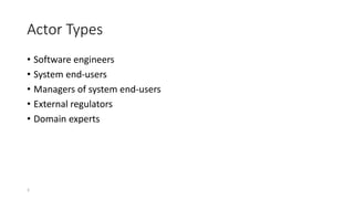 Actors in requirement engineering process | PPTX