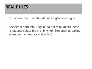 Actors, Actions, and Rules in Writing | PPT