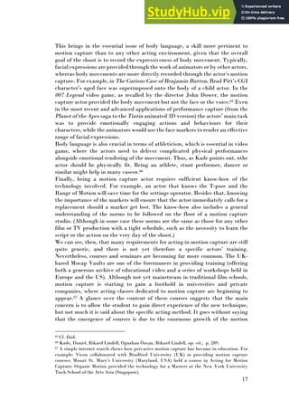 Actors And Acting In Motion Capture | PDF