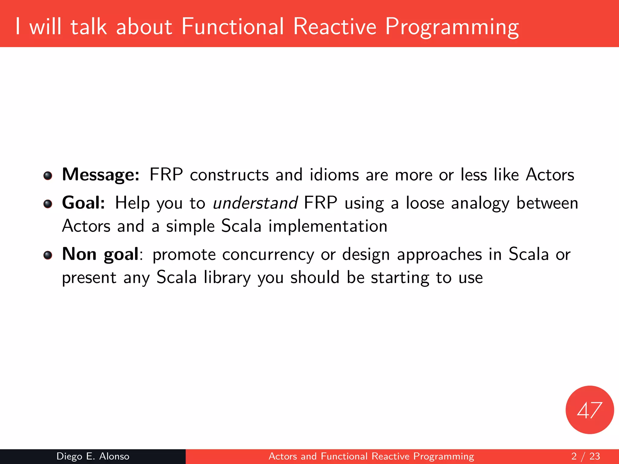 Actors And Functional Reactive Programming Ppt