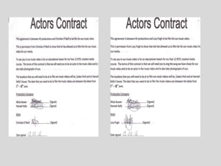 Actors contract | PPTX