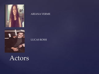 Actors, Costumes, Props , Locations - A2 Media Coursework - " Too ...