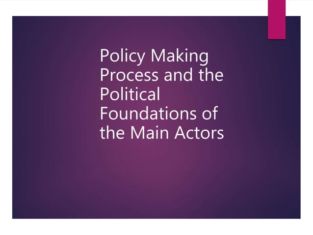Actors in public policy process | PPTX