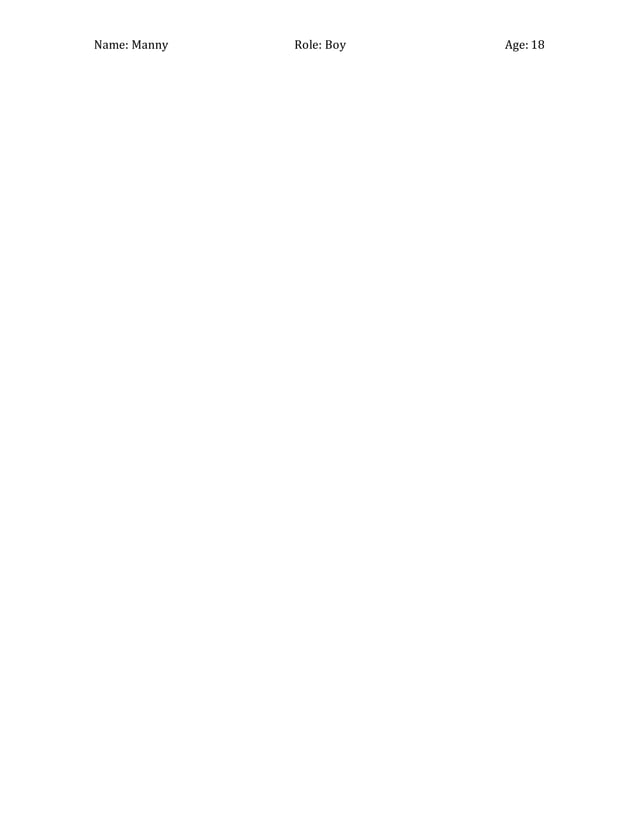 Actors interview questions Manny | DOCX