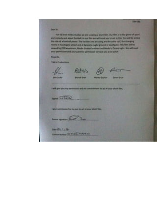 Actors letter | DOCX