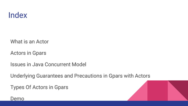 Actors model in gpars | PPT
