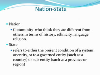 Actors of international relations | PPTX