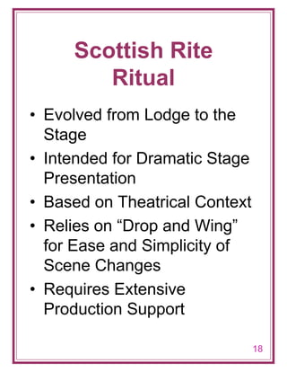 Scottish Rite Freemasonry Actor's Workshop | PDF