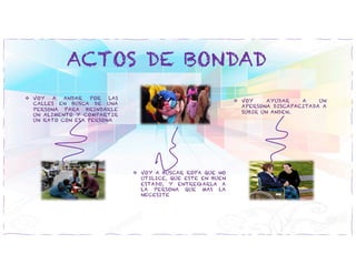 Actos De Bondad Para Niños