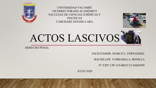Actos lascivos | PDF