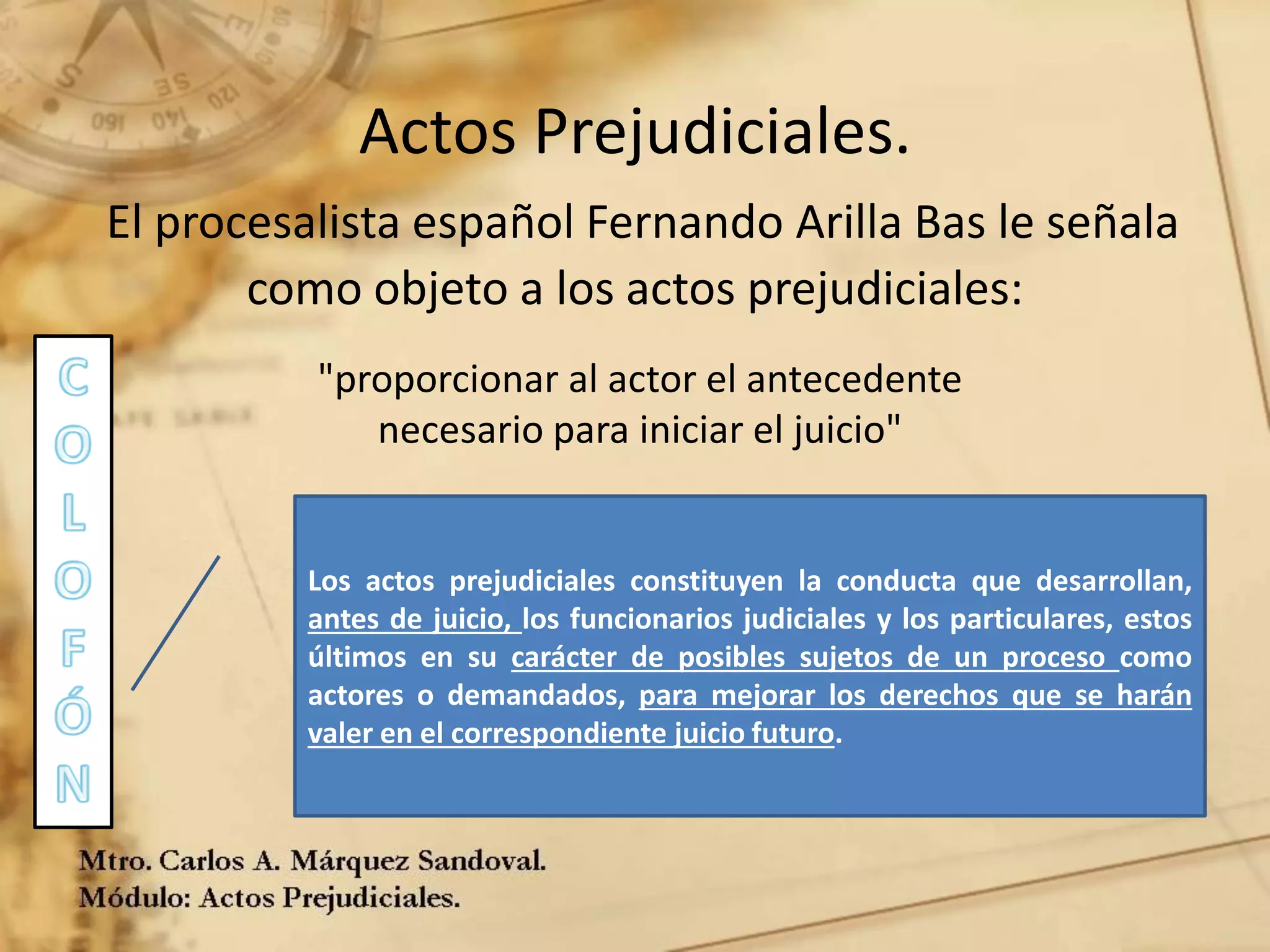 Actos prejudiciales | PDF