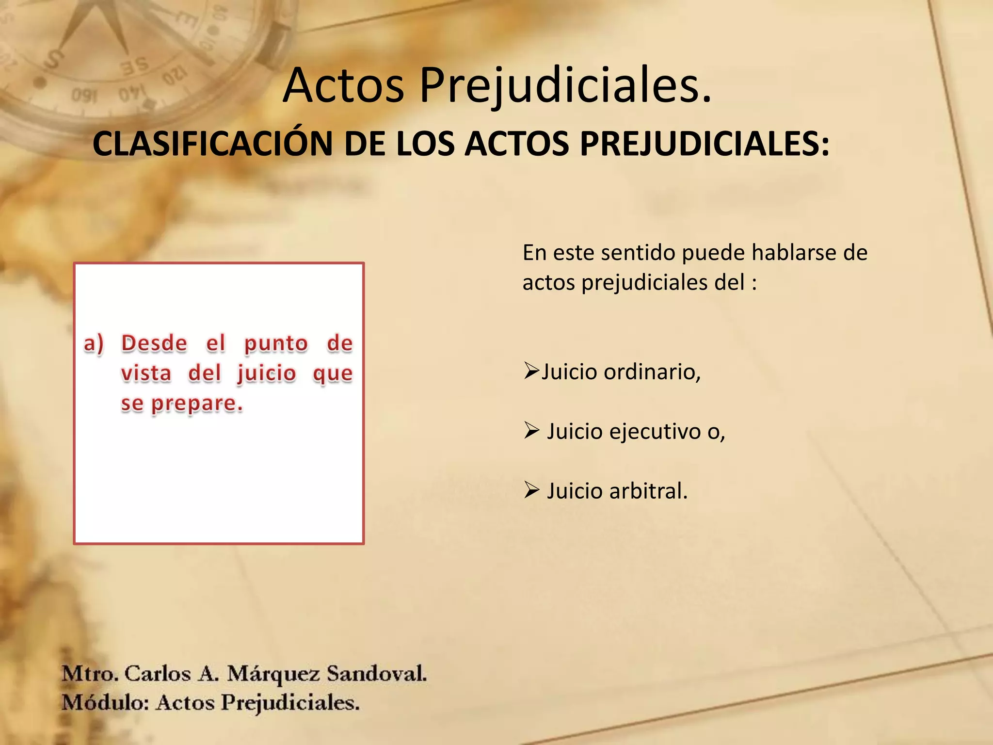 Actos prejudiciales | PDF