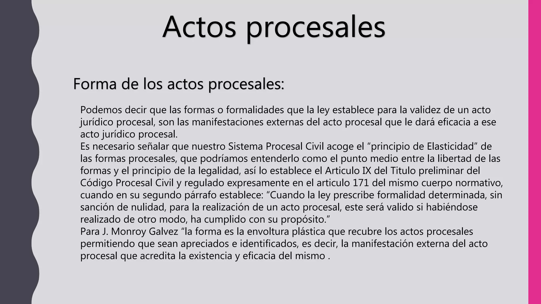 Actos procesales | PPT | Descarga Gratuita