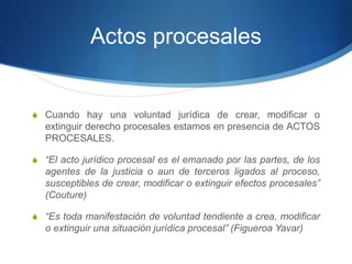 Actos procesales (1) | PPTX