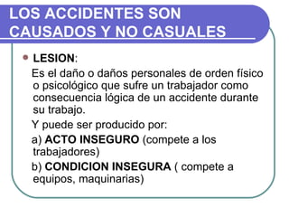 Actos y condiciones inseguras | PPT