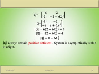 LYAPUNOV STABILITY PROBLEM SOLUTION | PPTX