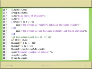 LYAPUNOV STABILITY PROBLEM SOLUTION | PPT