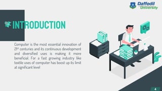 Application of computer in textile industry | PPT