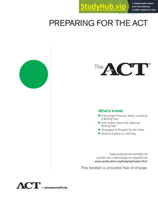 ACT Practice | PDF