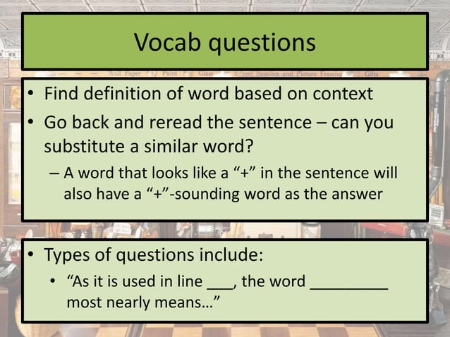BHS ACT Reading test tips | PPTX | Educational Assessment | Education