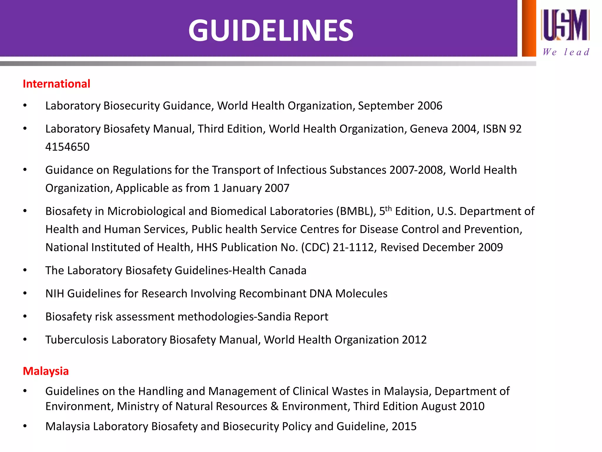 Biorisk Act & Regulation in Malaysia.pptx