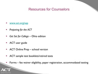 Act resources | PPT