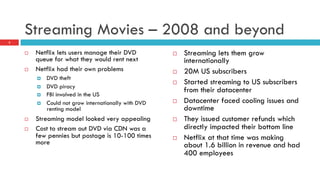 From DVD in the mail to Streaming from the Cloud | PDF