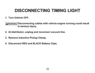 Actron CP7527 Inductive Timing Light User Manual | PPT
