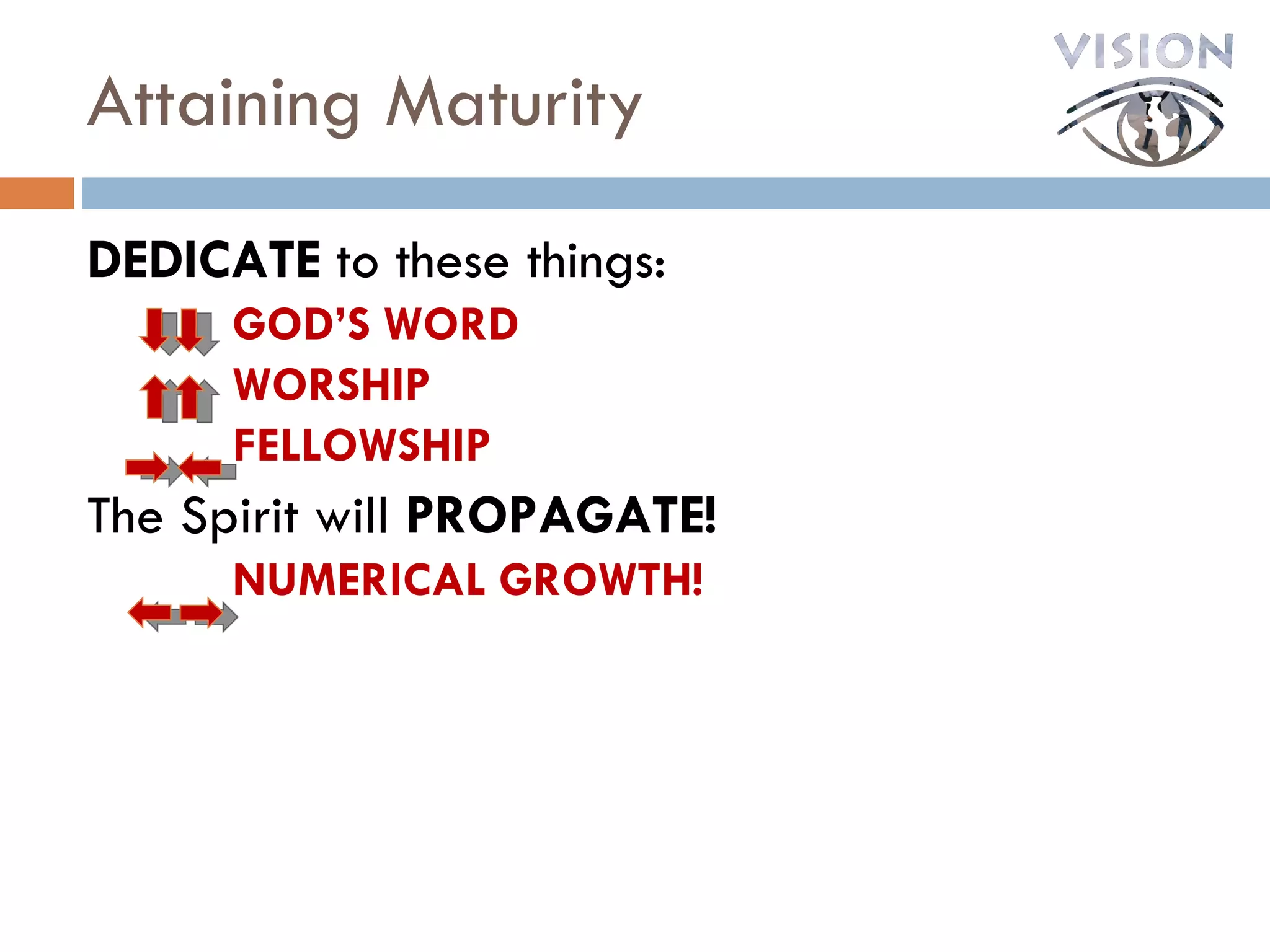 Acts 2_42-47 Attaining Maturity | PPT