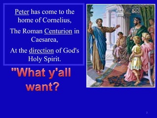 Acts 10d peter preached jesus the word | PPT