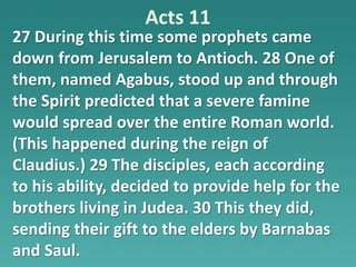 Acts 11, 19 30 | PPTX | Christianity | Religion & Spirituality