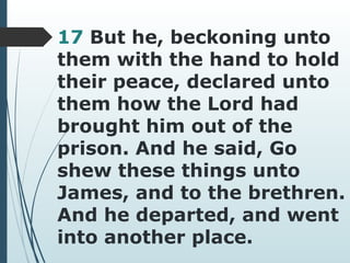 In the Bible The Study of "Acts" 12 - 5 - 7 .pptx