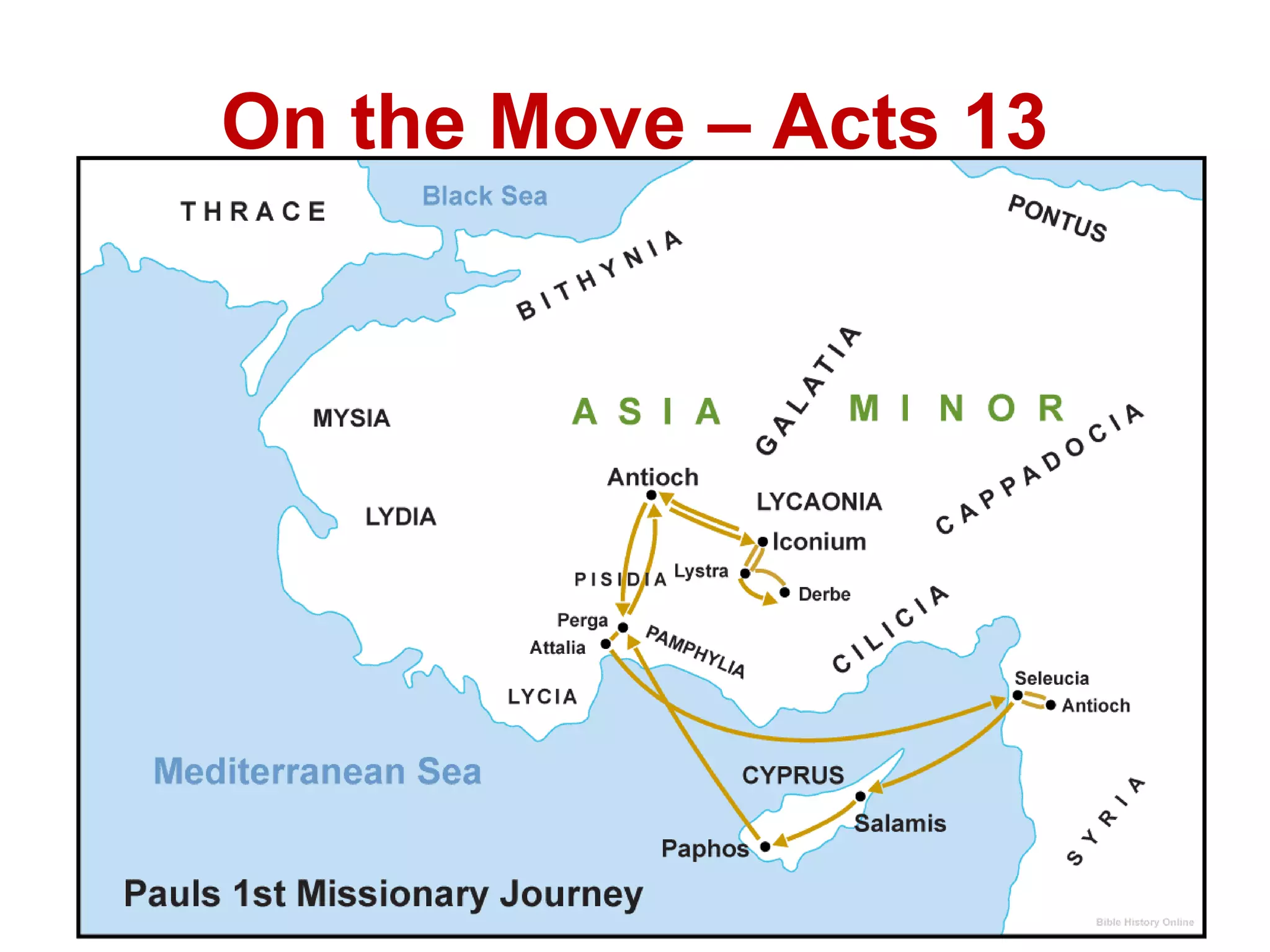 Acts 13 On the Move | PPT