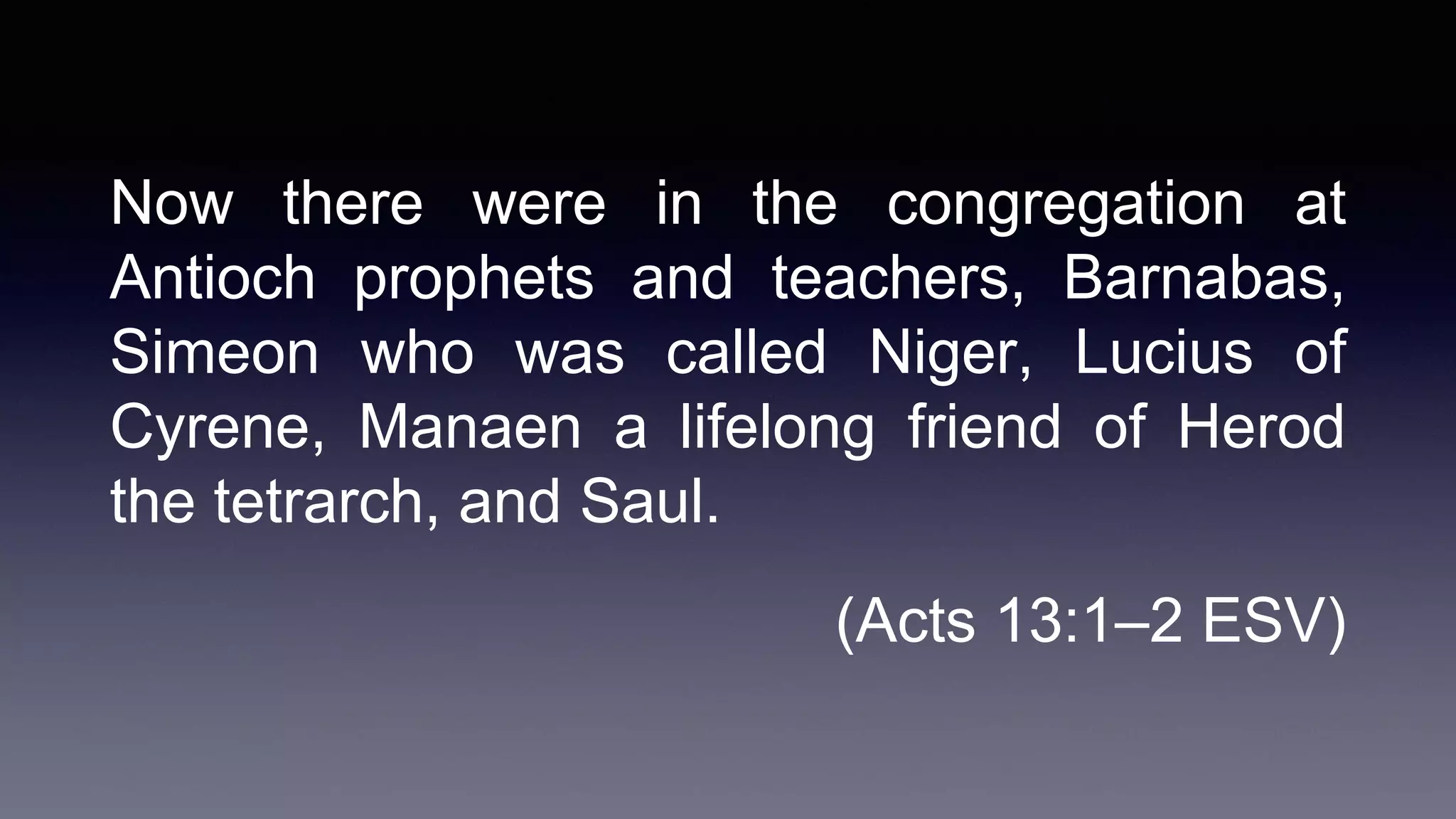 Acts 13 Paul in Antioch | PPTX