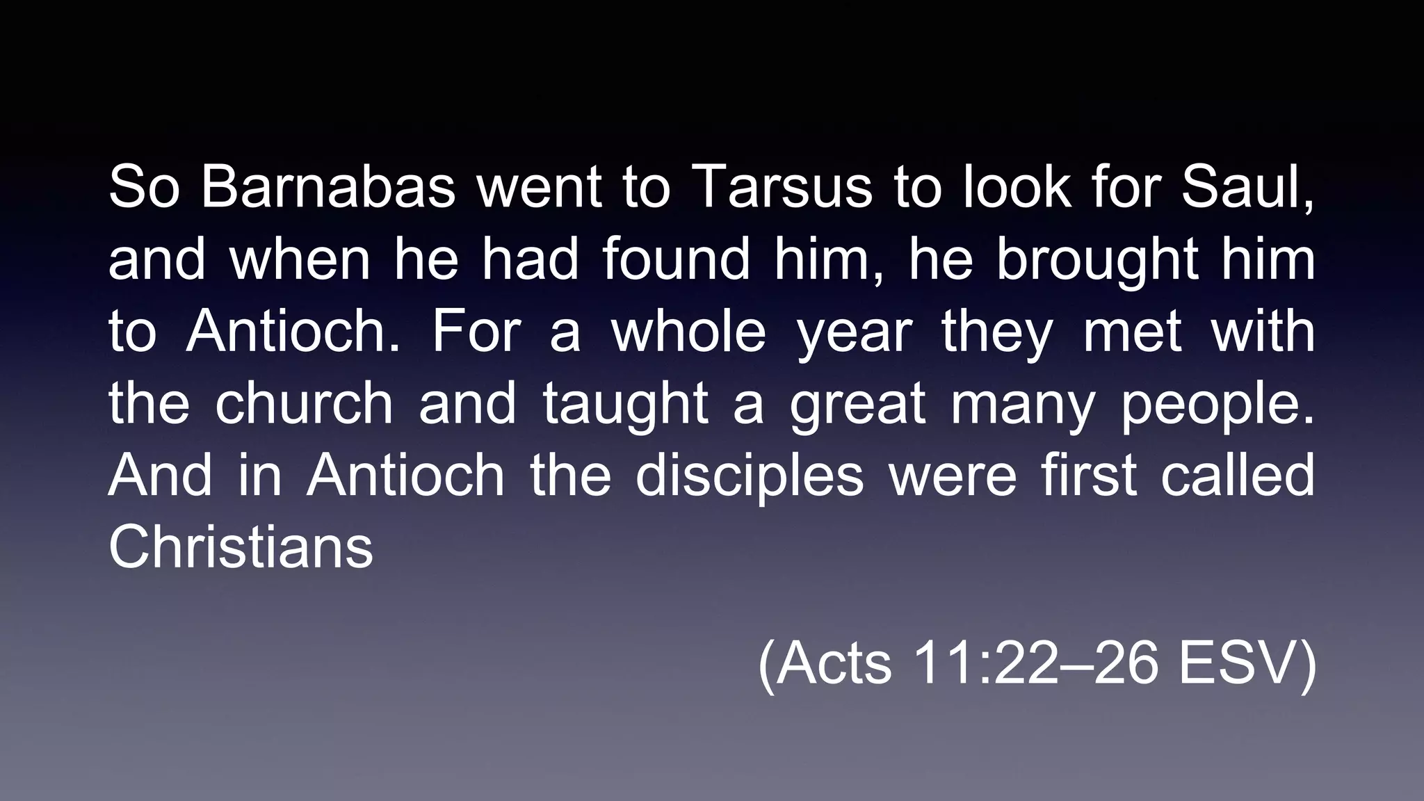 Acts 13 Paul in Antioch | PPTX