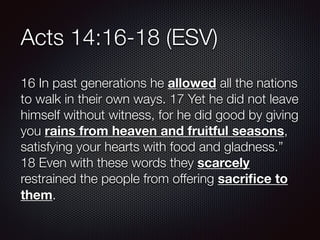 Acts 14.8-20 Misguided Worship: Only god is worthy of worship and ...