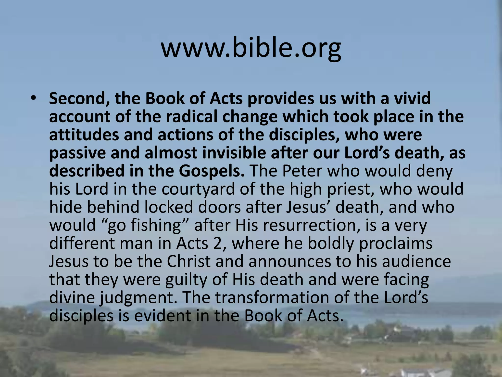 Acts 1, The Person and works of the Holy Spirit, restoring the kingdom ...