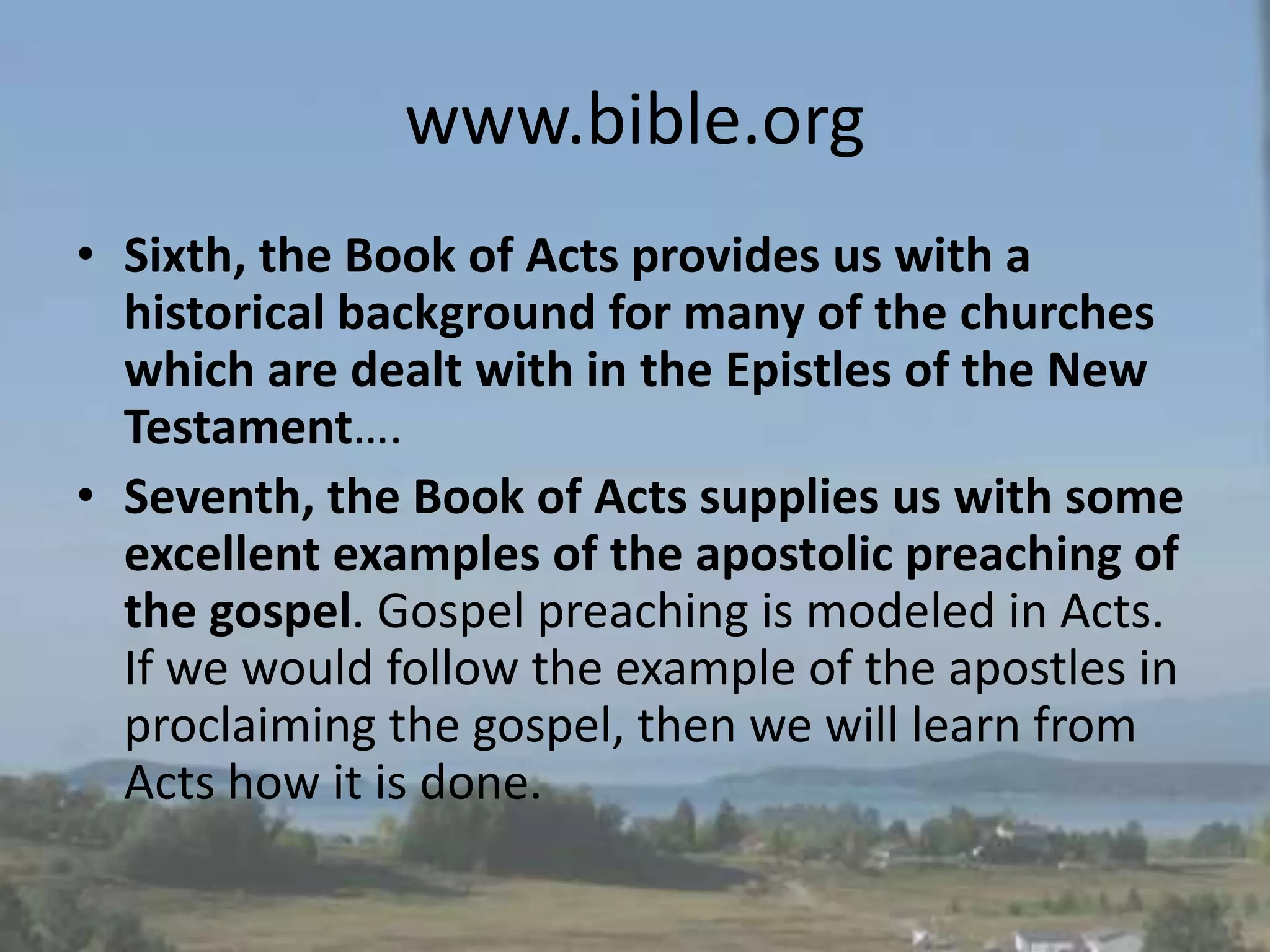 Acts 1, The Person and works of the Holy Spirit, restoring the kingdom ...