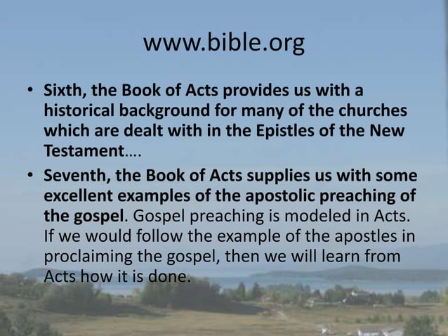 Acts 1, The Person and works of the Holy Spirit, restoring the kingdom ...