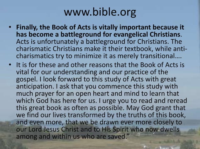 Acts 1, The Person and works of the Holy Spirit, restoring the kingdom ...