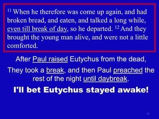 Acts 20a stay awake | PPTX