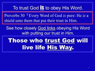 Acts 20e to trust god is to live life his way | PPTX