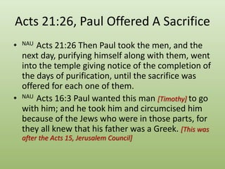 Acts 21, End Of The 3rd. Missionary Journey, Headed To Jerusalem ...