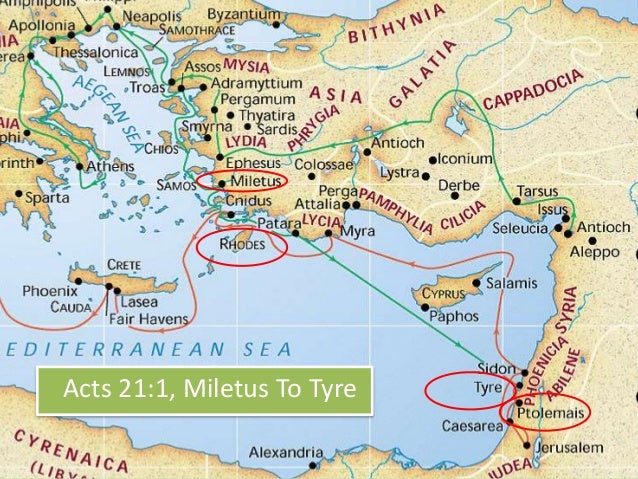 Acts 21, End Of The 3rd. Missionary Journey, Headed To Jerusalem, com…