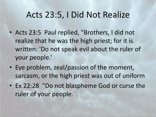 Acts Chapter 23, Ananias, Sadducees Pharisees, Separation Of Church And ...