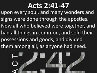 Acts 242 believers | PPTX