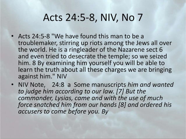 Acts 24, Tertullus, under the law of Christ, Paul's Caregivers ...