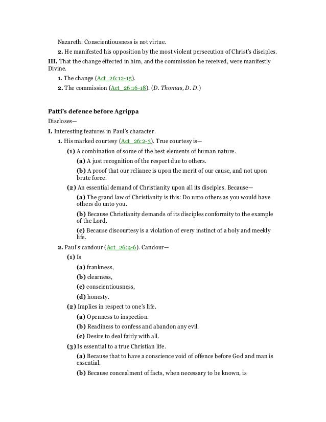 Acts 26 Commentary Acts 26 Commentary