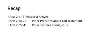 Presentation on Acts 2 with Lots of Background | PPTX